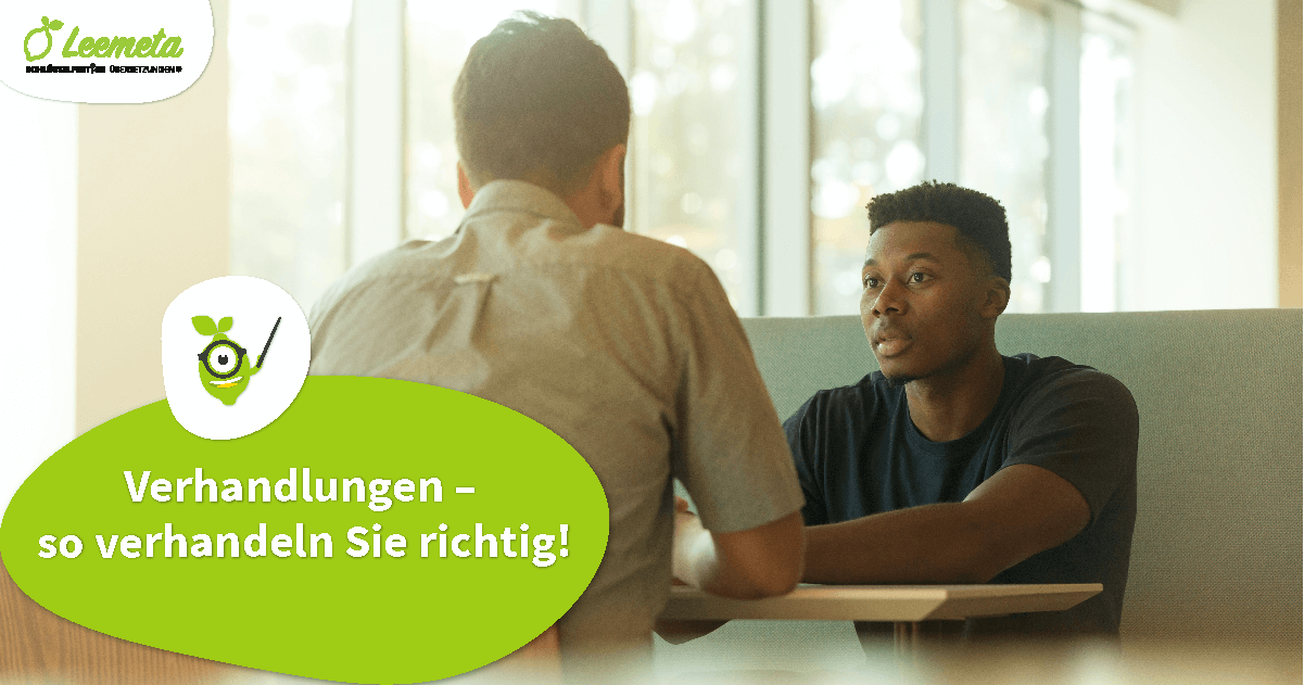 Verhandlungen – so verhandeln Sie richtig! | Übersetzungsbüro Leemeta